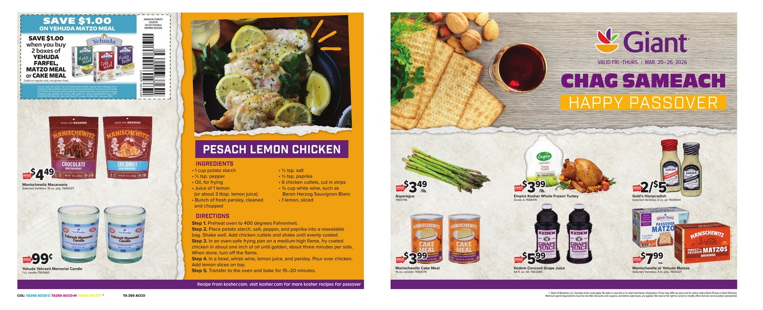 Giant Food Weekly Ad Mar 20 – Mar 26, 2026