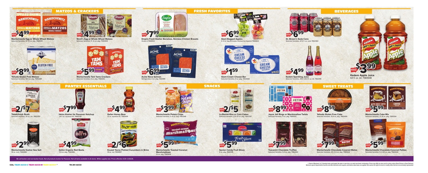 Giant Food Weekly Ad Mar 20 – Mar 26, 2026