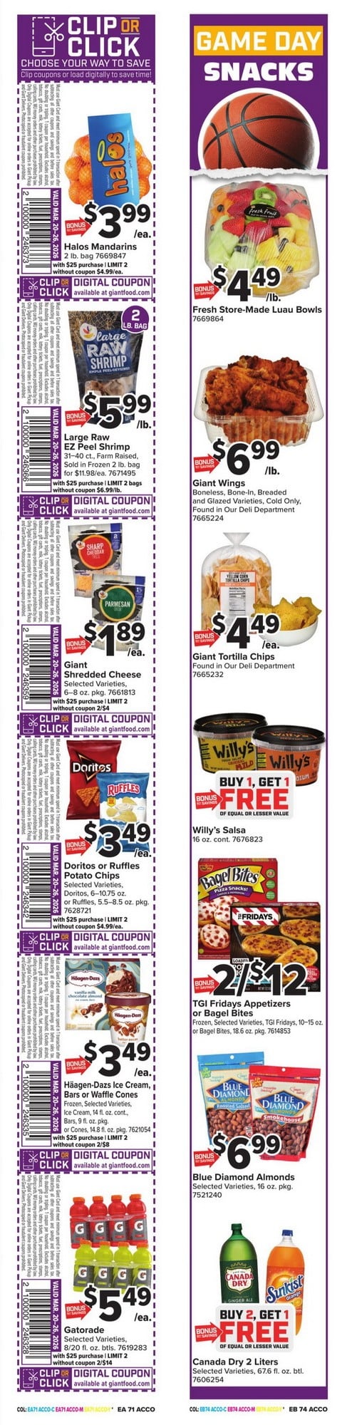 Giant Food Weekly Ad Mar 20 – Mar 26, 2026