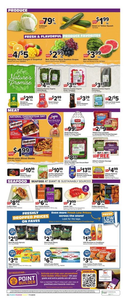 Giant Food Weekly Ad Mar 20 – Mar 26, 2026
