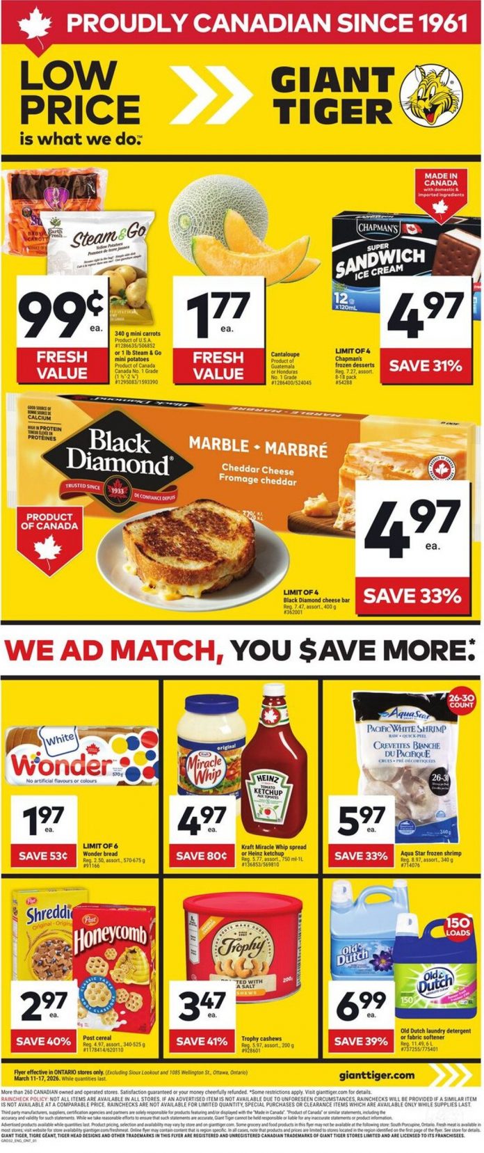Giant Tiger Weekly Ad Mar 11 – Mar 17, 2026 (Easter Promotion Included)