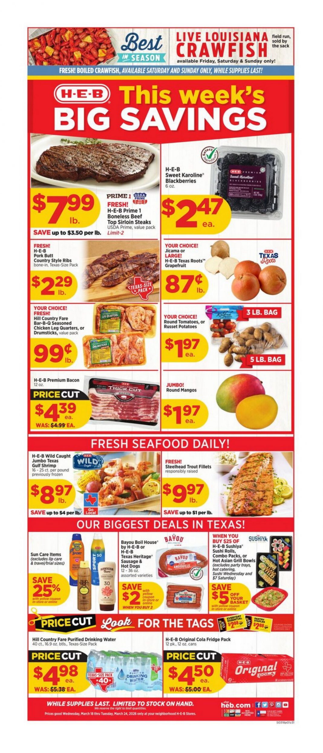 HEB Weekly Ad Mar 18 – Mar 24, 2026