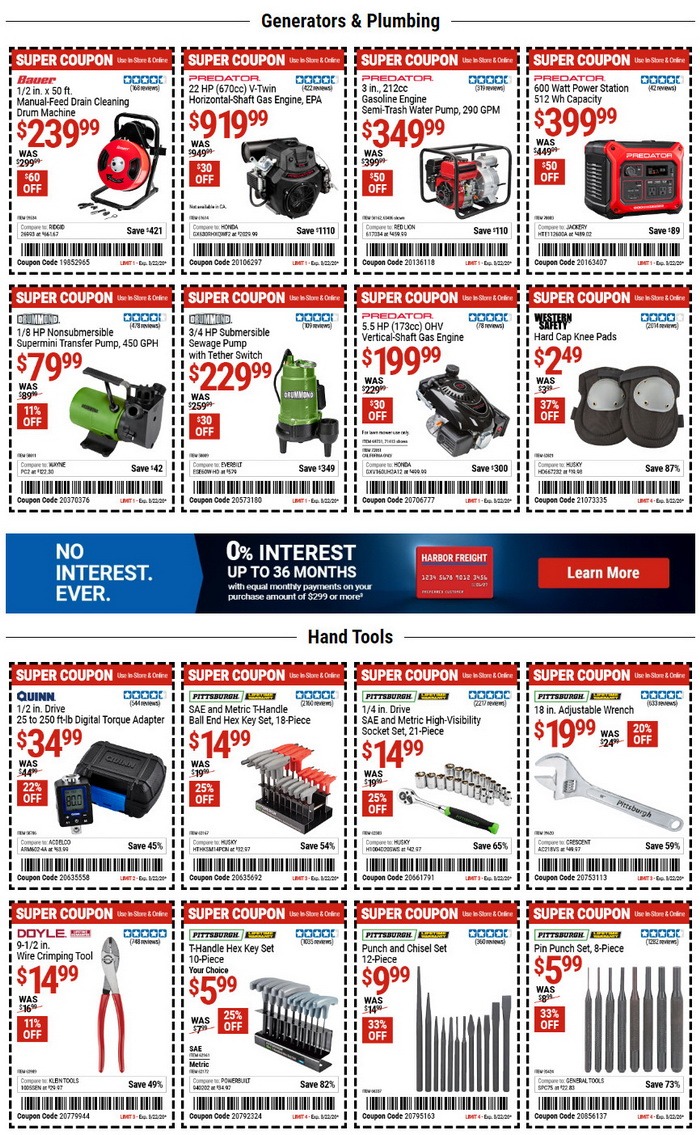 Harbor Freight Coupon Sale Mar 09 – Mar 22, 2026