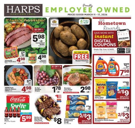 Harps Food Stores Weekly Ad Mar 11 – Mar 17, 2026 (Saint Patrick's Day ...
