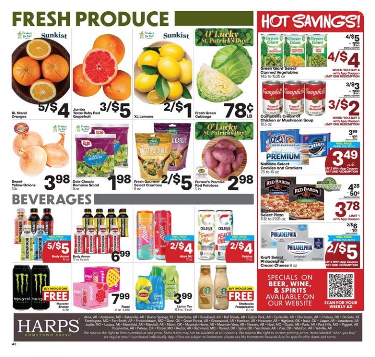 Harps Food Stores Weekly Ad Mar 11 – Mar 17, 2026 (Saint Patrick's Day ...