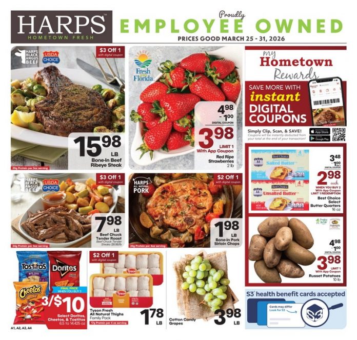 Harps Food Stores Weekly Ad Mar 25 – Mar 31, 2026