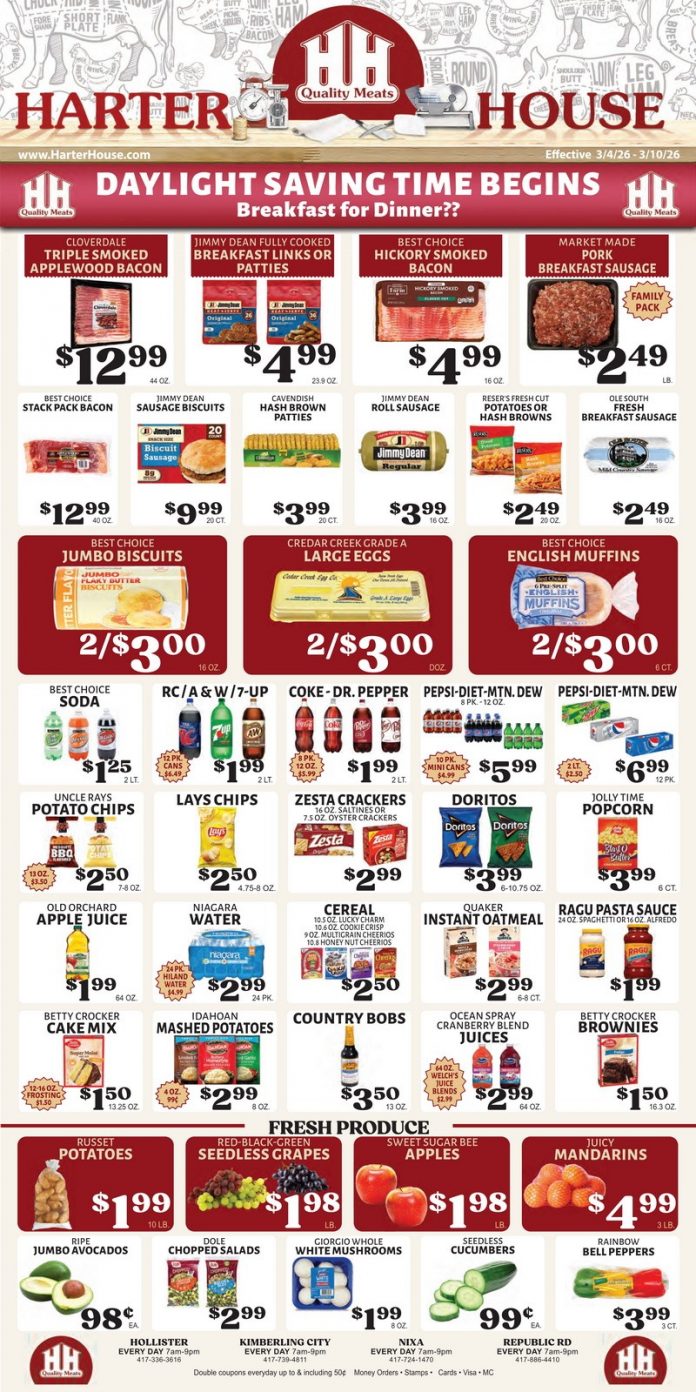 Harter House Weekly Ad Mar 04 – Mar 10, 2026