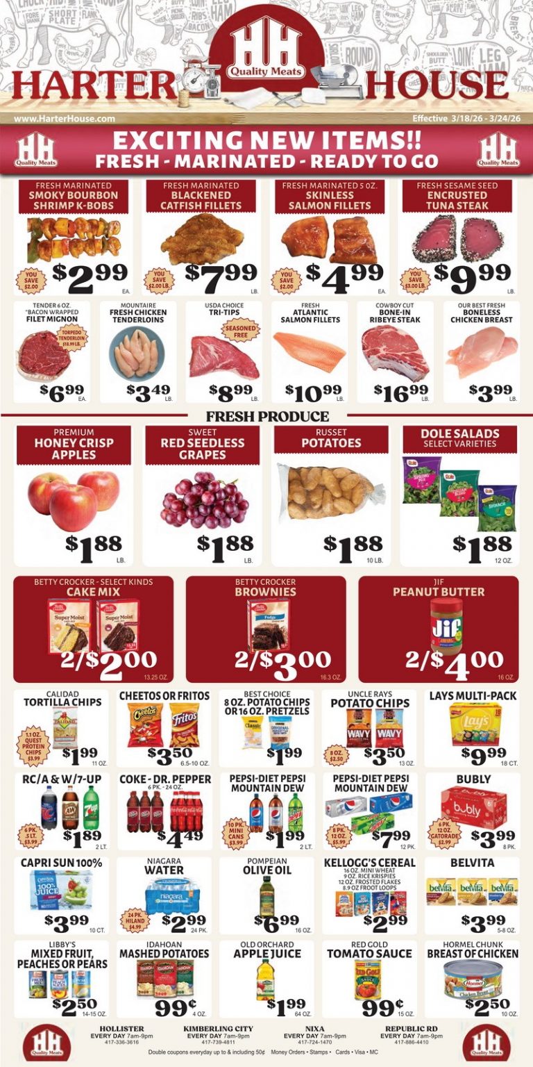 Harter House Weekly Ad Mar 18 – Mar 24, 2026