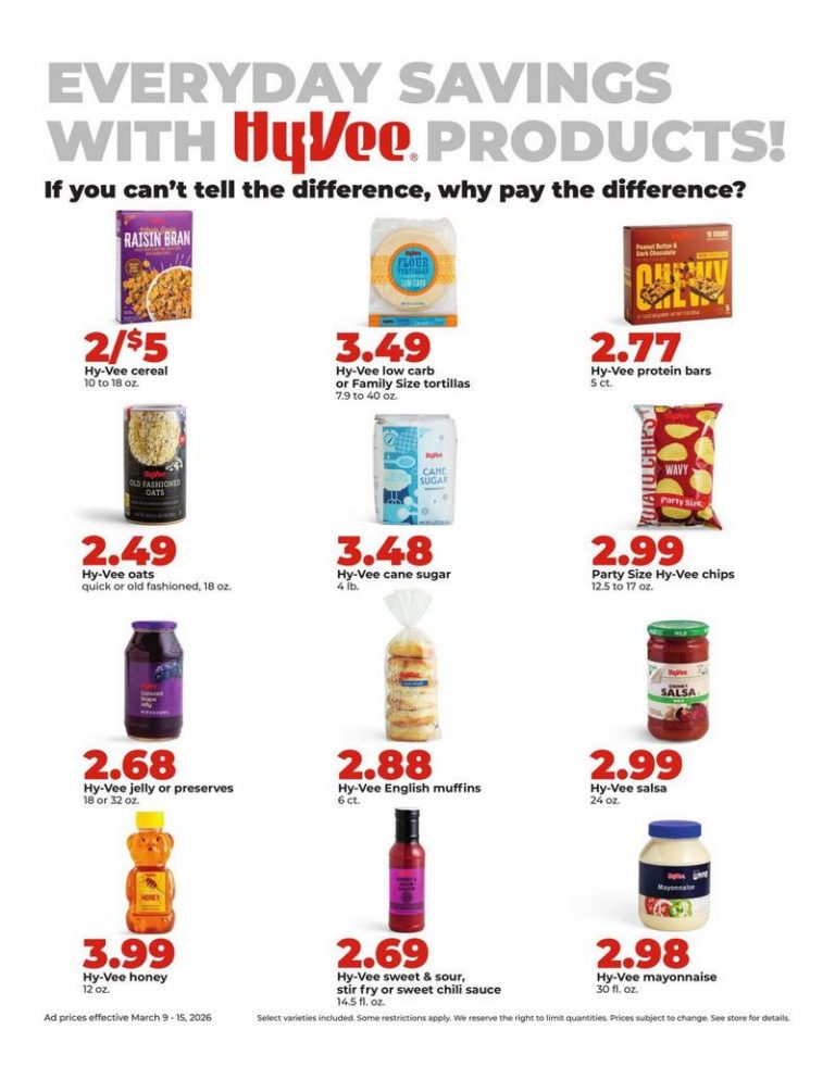 Hy-Vee Weekly Ad Mar 09 – Mar 15, 2026 (Saint Patrick's Day Promotion ...