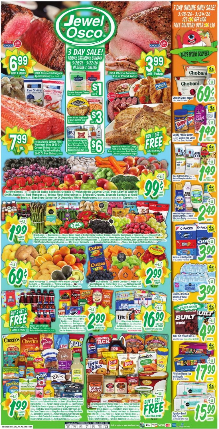 Jewel Osco Weekly Ad Mar 18 – Mar 24, 2026 (Easter Promotion Included)