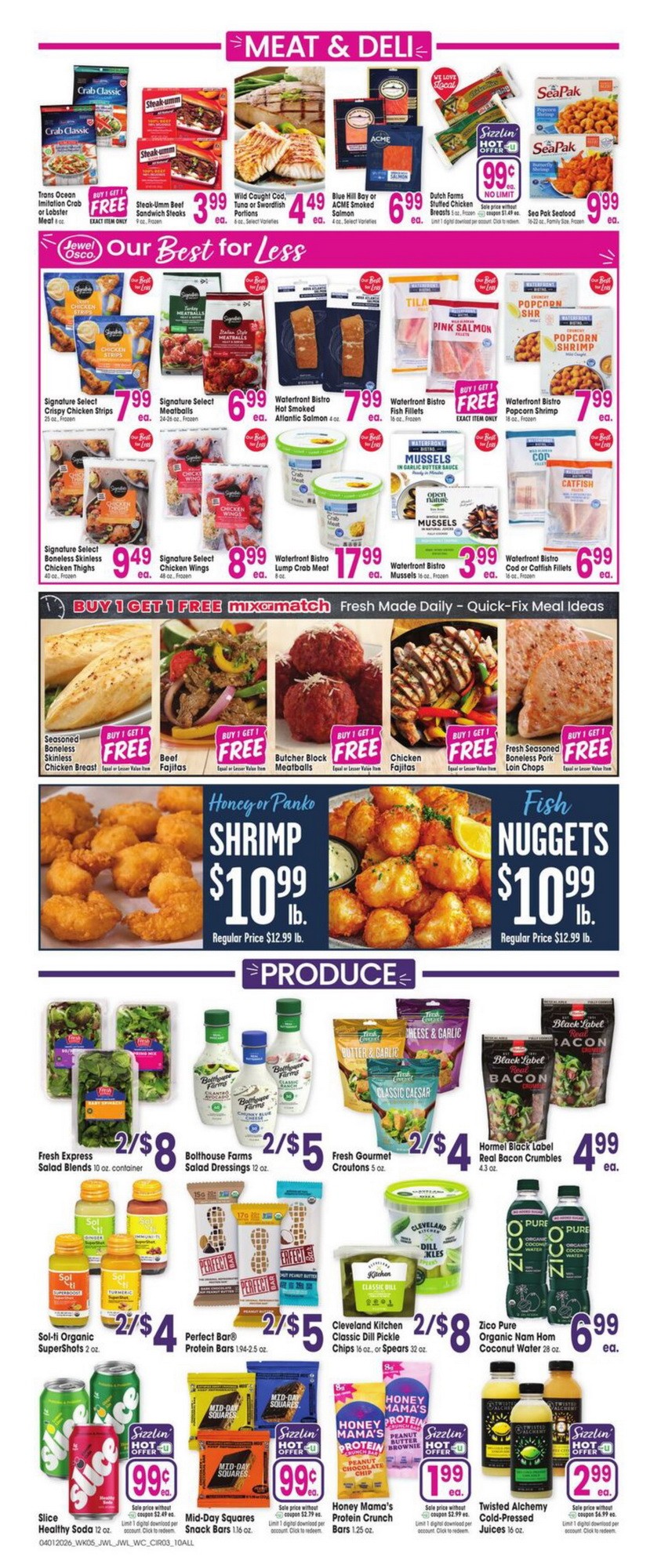 Jewel Osco Weekly Ad Apr 01 – Apr 07, 2026 (Easter Promotion Included)