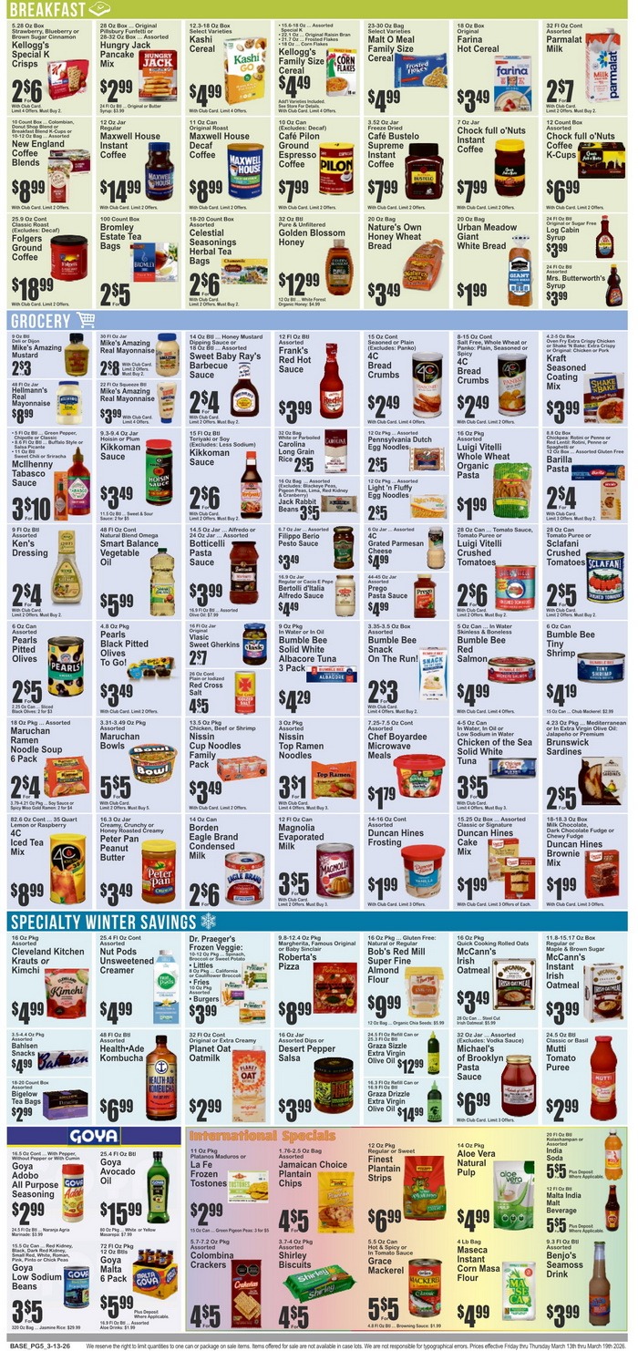 Key Food Weekly Ad Mar 13 – Mar 19, 2026 (St. Patrick's Day Promotion Included)