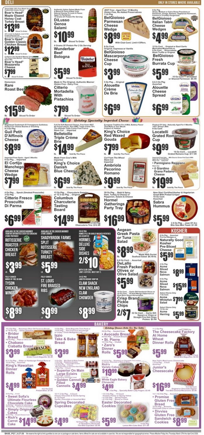 Key Food Weekly Ad Mar 27 – Apr 02, 2026