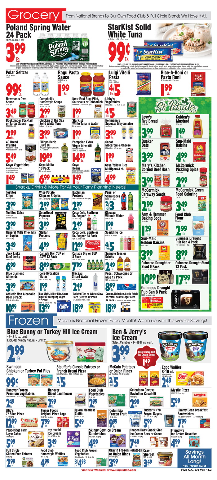 King Kullen Weekly Ad Mar 06 – Mar 12, 2026