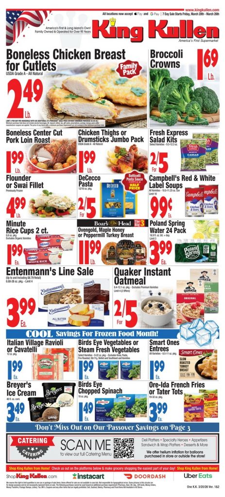 King Kullen Weekly Ad Mar 20 – Mar 26, 2026