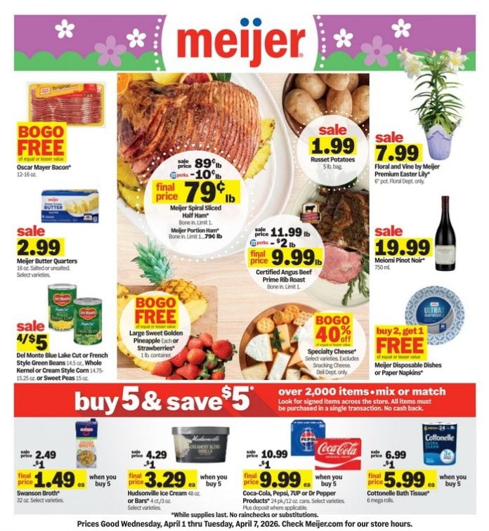 Meijer Weekly Ad Apr 01 – Apr 07, 2026 (Easter Promotion Included)