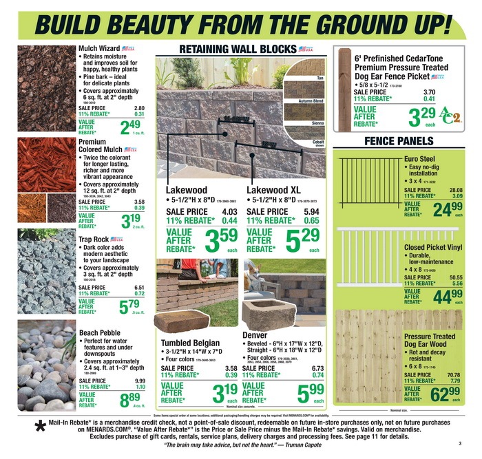 Menards Weekly Ad Mar 05 – Mar 15, 2026