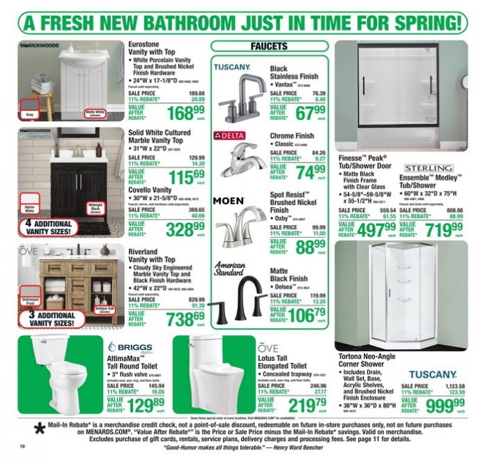 Menards Weekly Ad Mar 19 – Mar 29, 2026