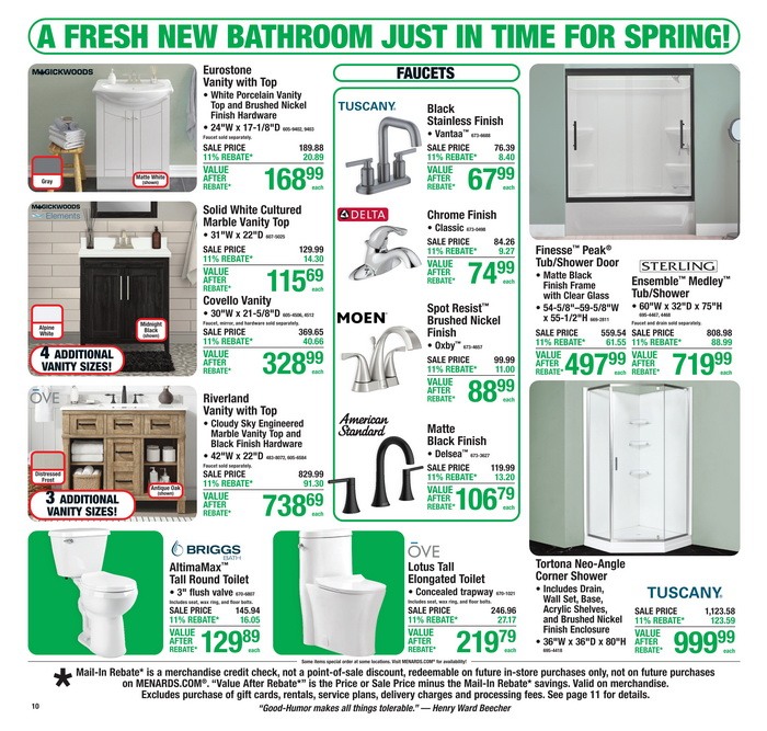 Menards Weekly Ad Mar 19 – Mar 29, 2026