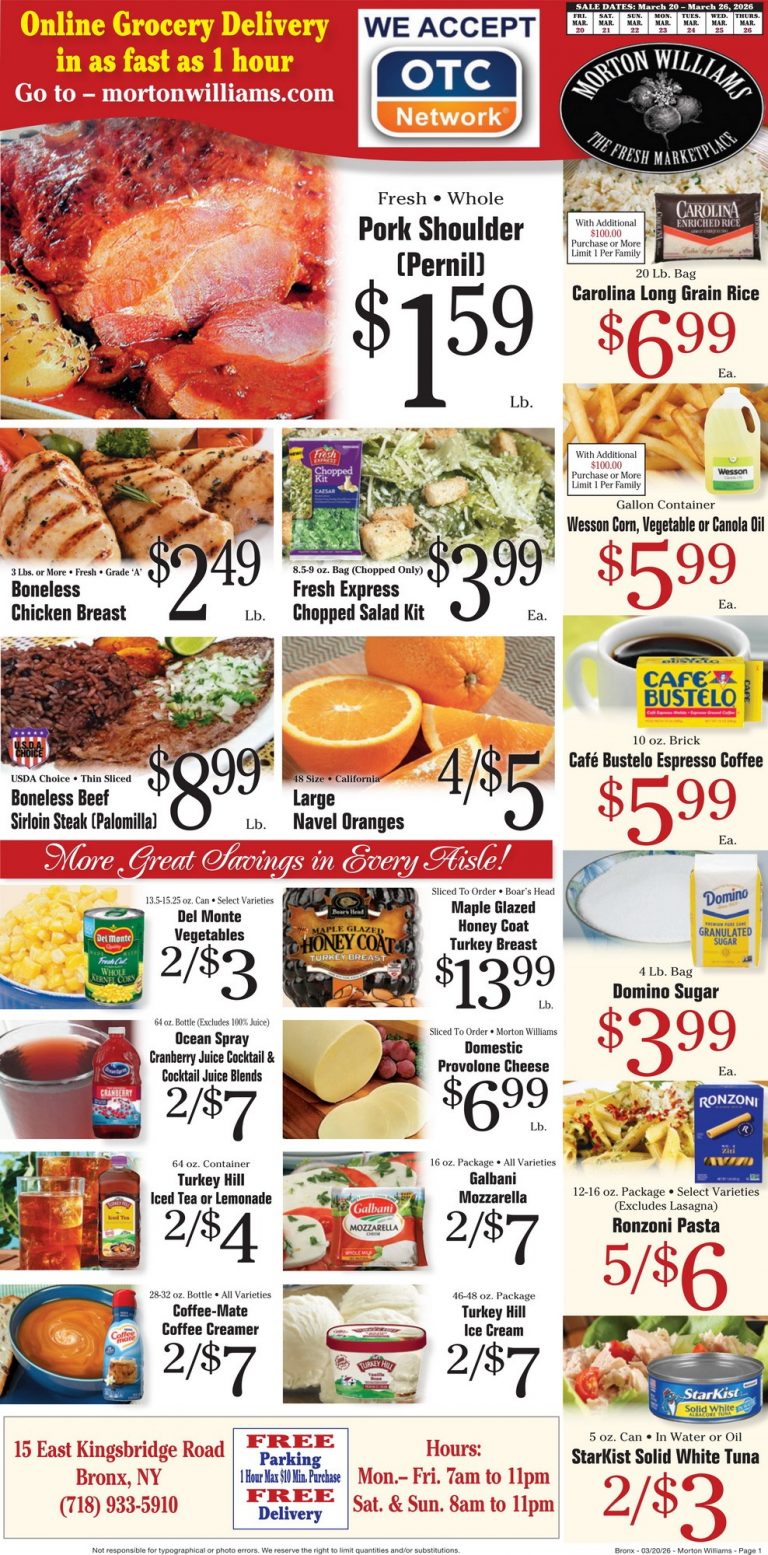 Morton Williams Weekly Ad Mar 20 – Mar 26, 2026