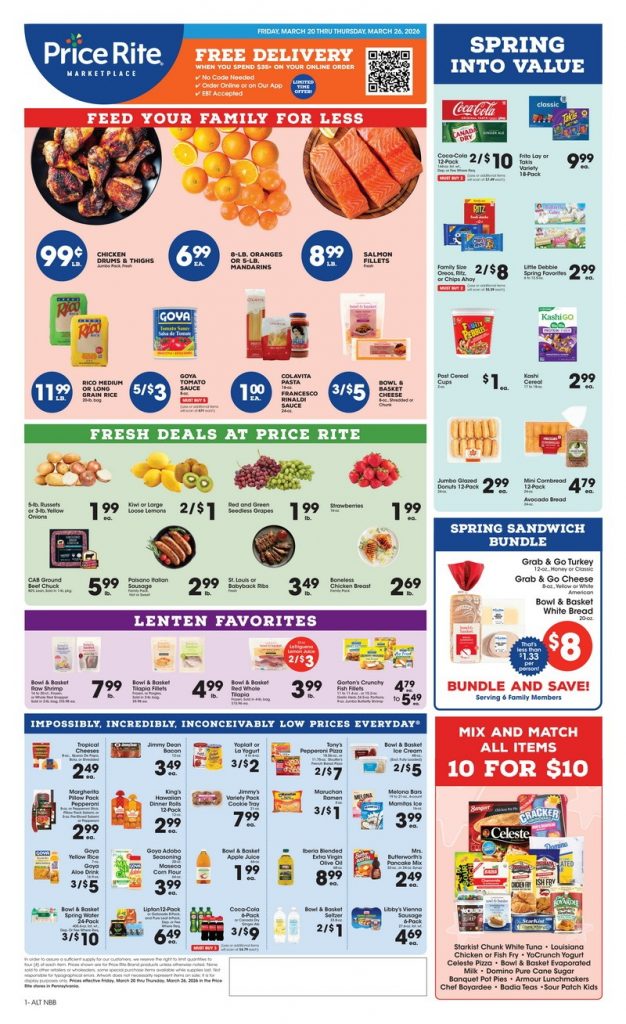 Price Rite Weekly Ad Mar 20 – Mar 26, 2026
