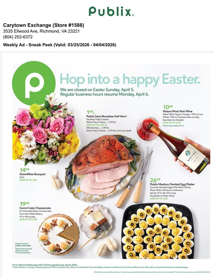 Publix Weekly Ad Mar 25 – Apr 04, 2026