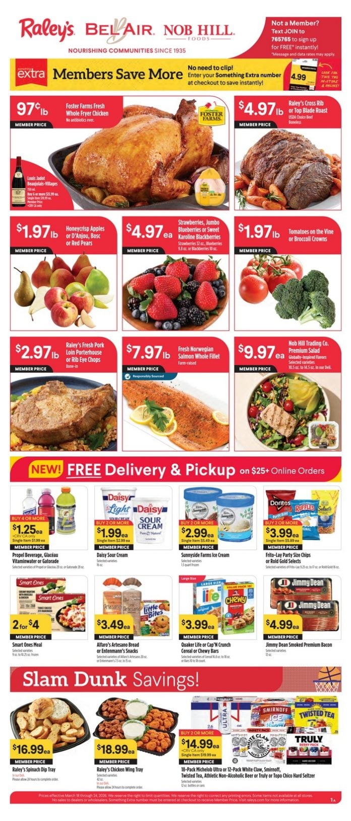 Raley's Supermarkets Weekly Ad Mar 18 – Mar 24, 2026