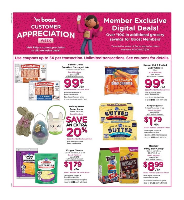 Ralphs Weekly Ad Mar 11 – Mar 17, 2026 (Easter Promotion Included)