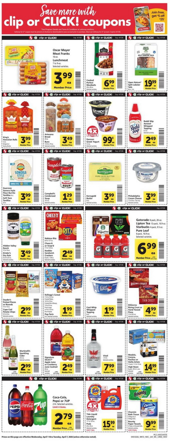 Safeway Weekly Ad Apr 01 – Apr 07, 2026 (Easter Promotion Included)