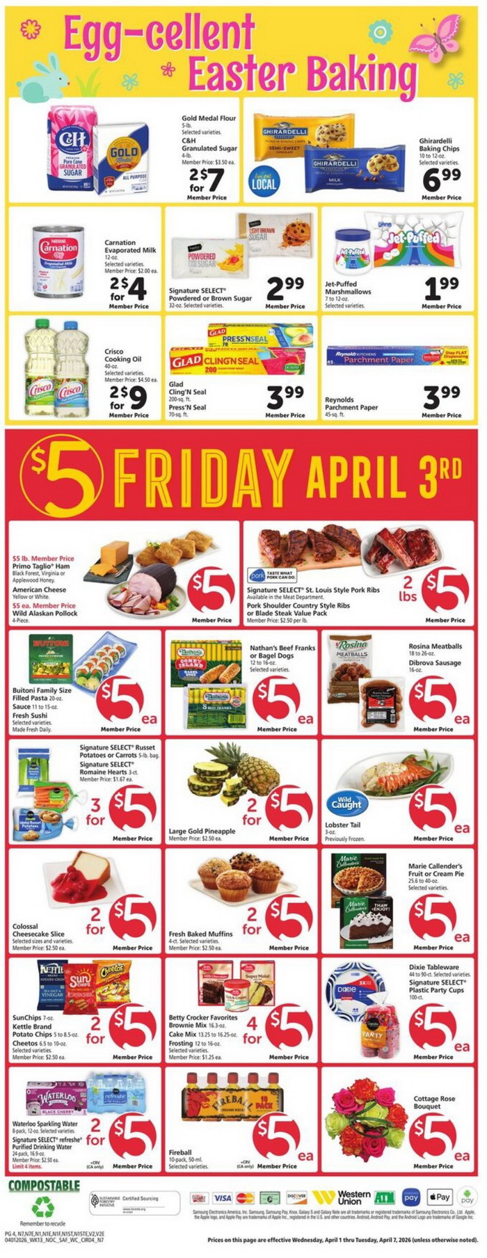 Safeway Weekly Ad Apr 01 – Apr 07, 2026 (Easter Promotion Included)