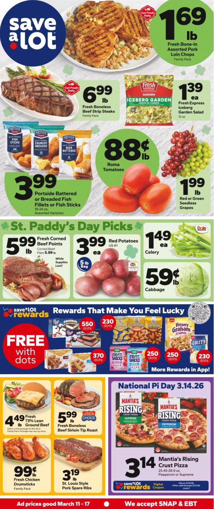 Save A Lot Weekly Ad Mar 11 – Mar 17, 2026 (Saint Patrick's Day ...