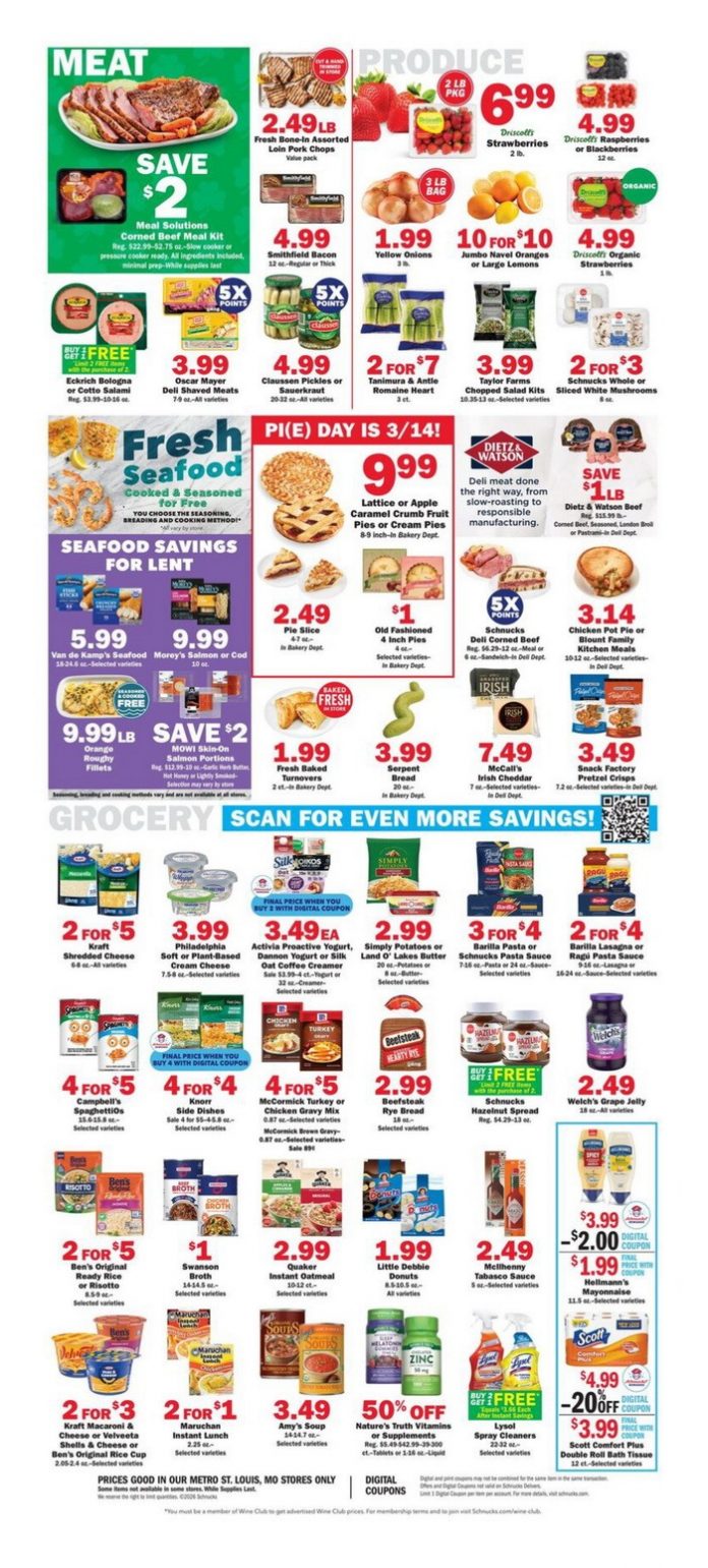Schnucks Weekly Ad Mar 11 – Mar 17, 2026 (St. Patrick's Day Promotion ...