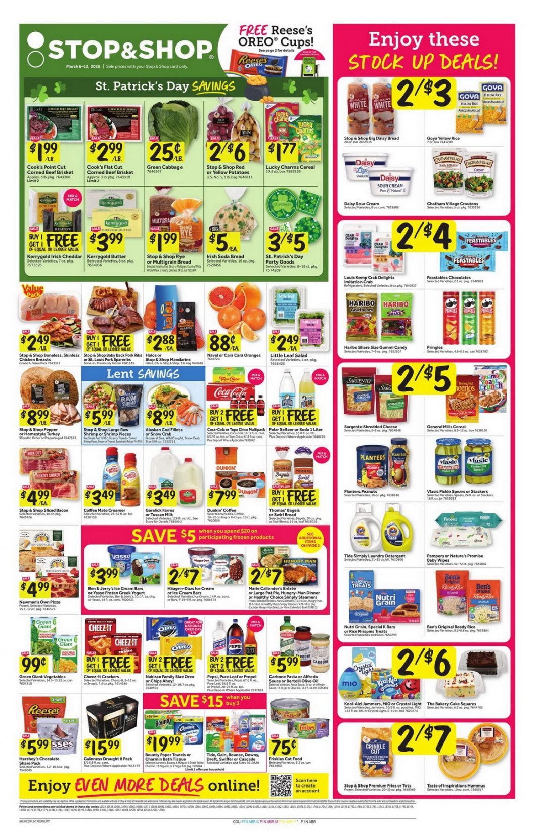 Stop & Shop Weekly Ad Mar 06 – Mar 12, 2026 (Saint Patrick's Day ...