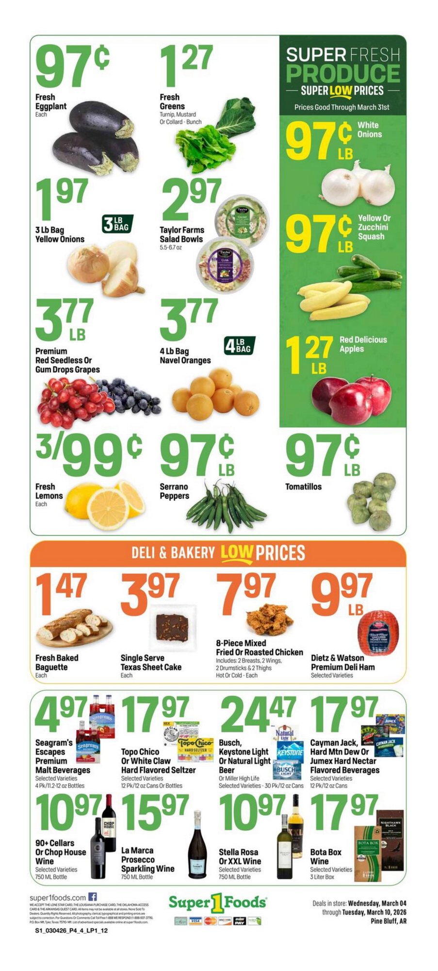 Super 1 Foods Weekly Ad Mar 04 – Mar 10, 2026