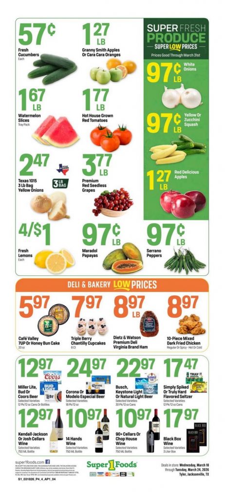 Super 1 Foods Weekly Ad Mar 18 – Mar 24, 2026