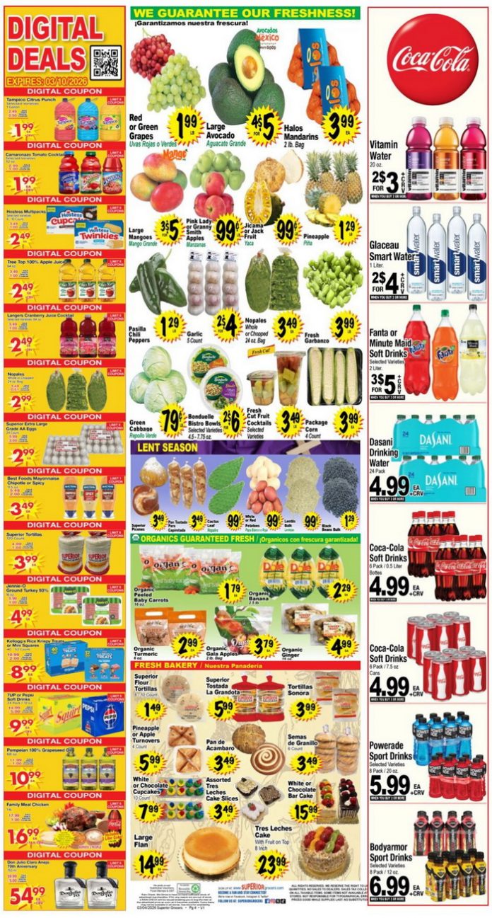 Superior Grocers Weekly Ad Mar 04 – Mar 10, 2026