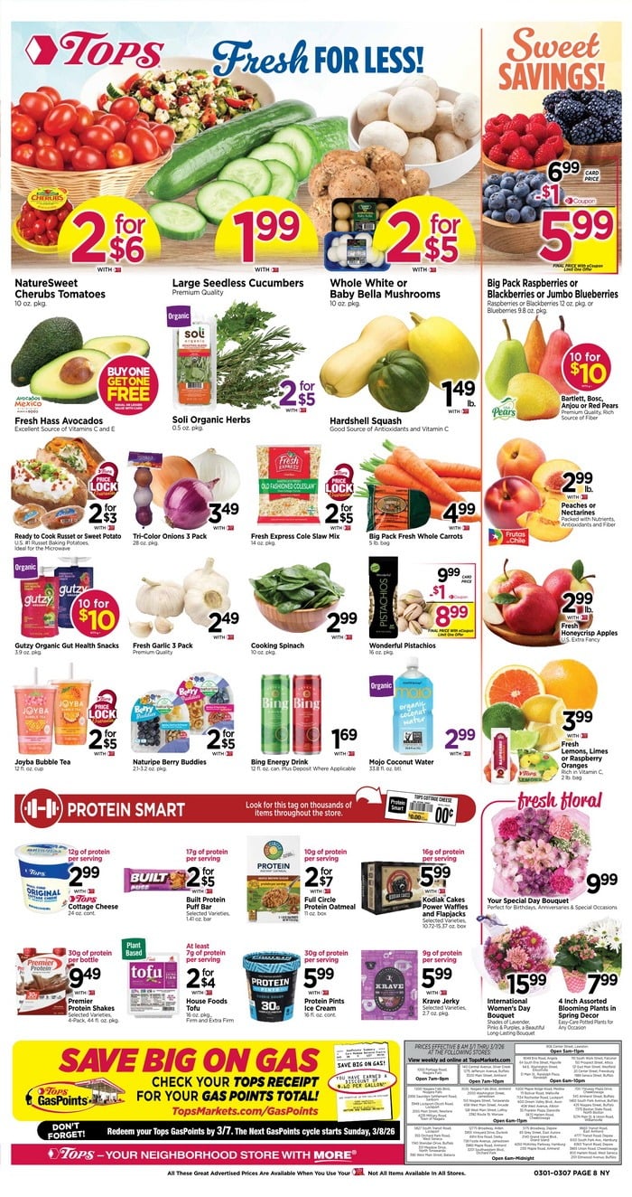 Tops Weekly Ad Mar 01 – Mar 07, 2026
