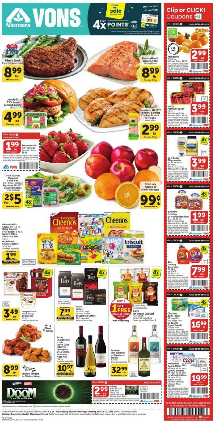 Vons Weekly Ad Mar 04 – Mar 10, 2026