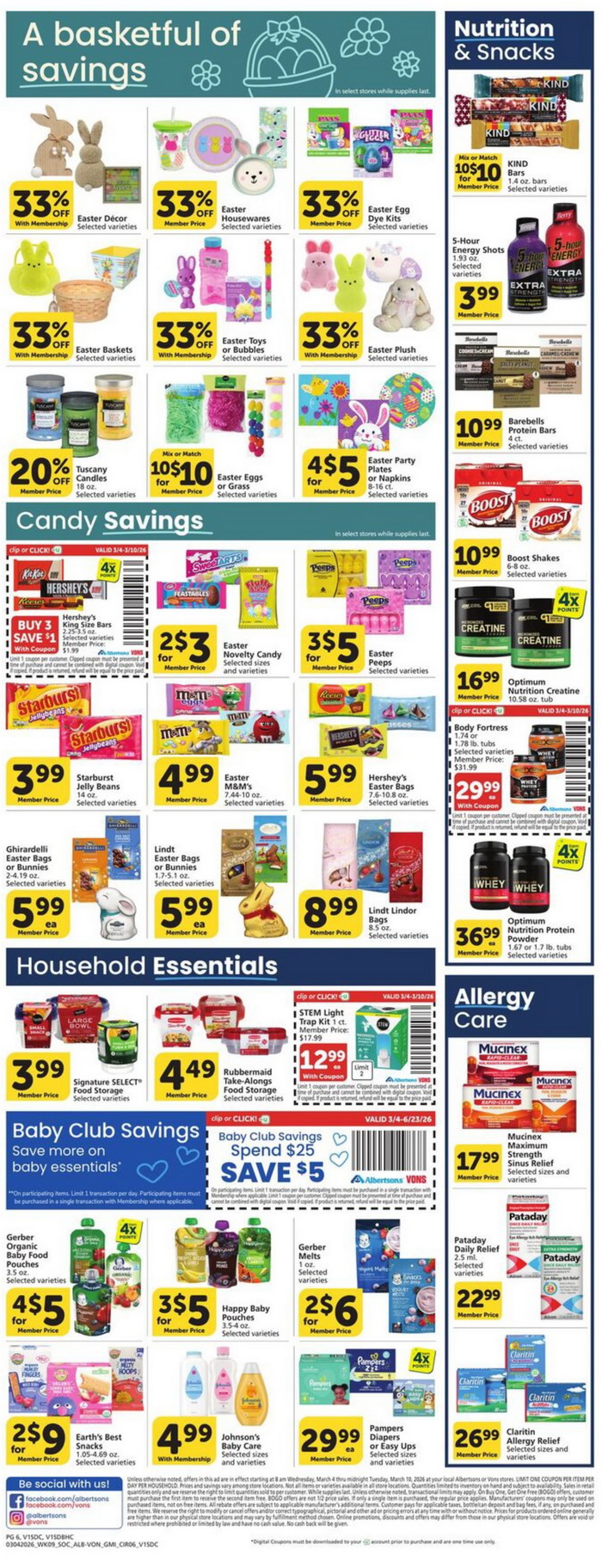 Vons Weekly Ad Mar 04 – Mar 10, 2026