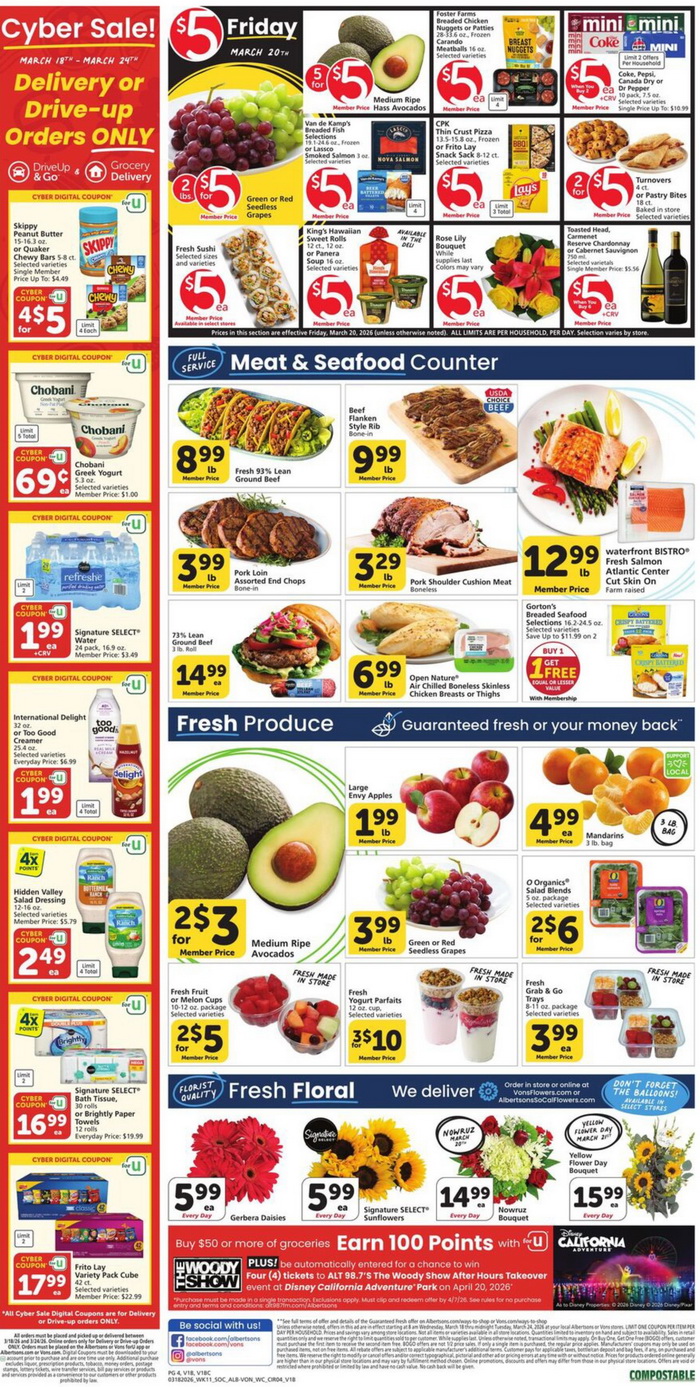 Vons Weekly Ad Mar 18 – Mar 24, 2026
