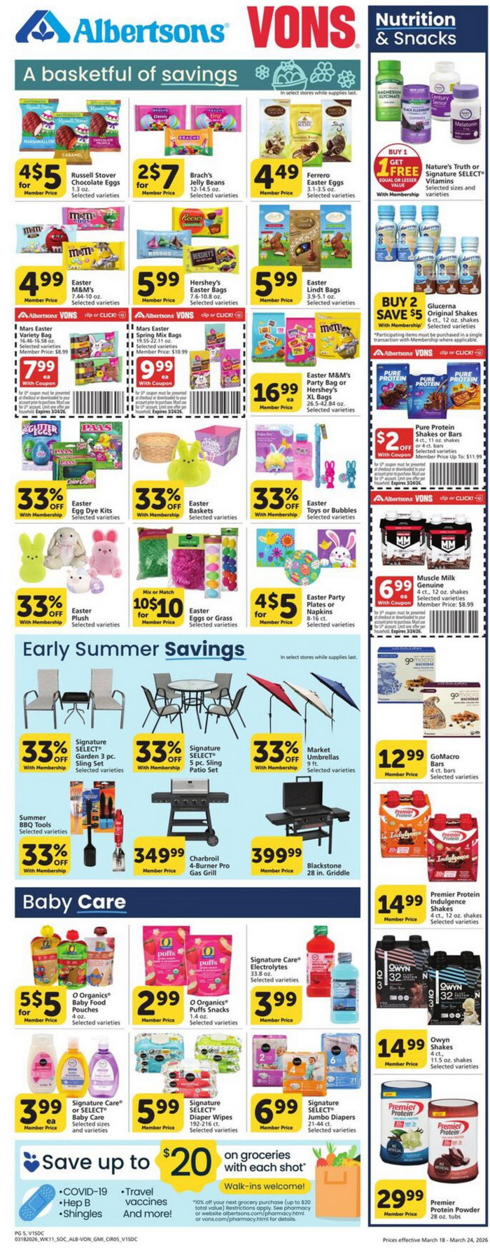 Vons Weekly Ad Mar 18 – Mar 24, 2026