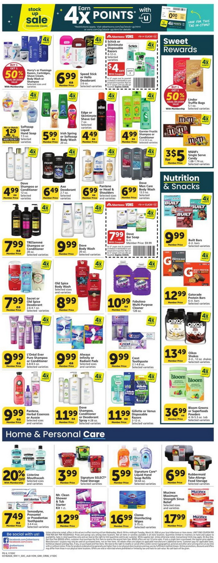 Vons Weekly Ad Mar 18 – Mar 24, 2026