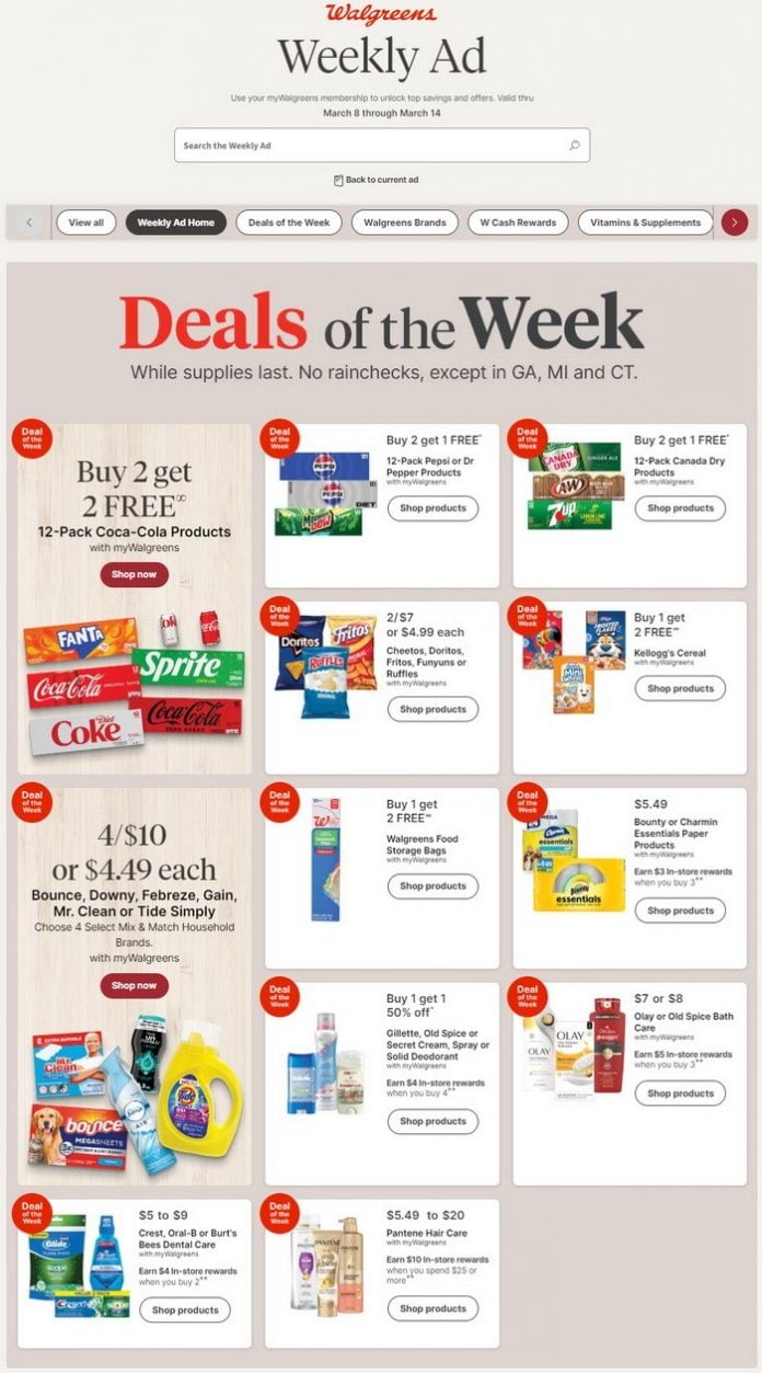 Walgreens Weekly Ad Mar 08 – Mar 14, 2026 (Easter Promotion Included)