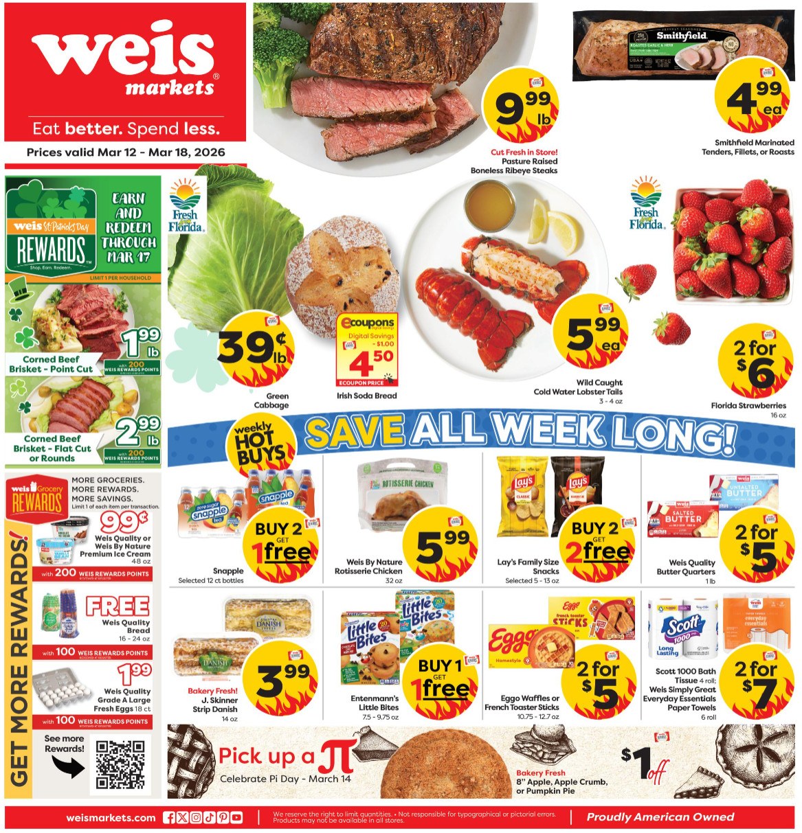 Weis Markets Weekly Ad Mar 12 – Mar 18, 2026 (St. Patrick's Day ...