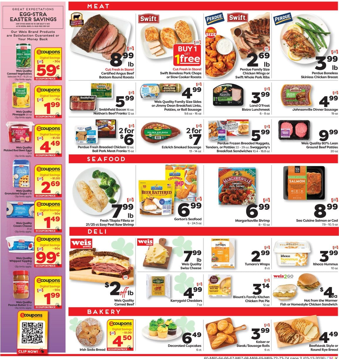 Weis Markets Weekly Ad Mar 12 – Mar 18, 2026 (St. Patrick's Day ...