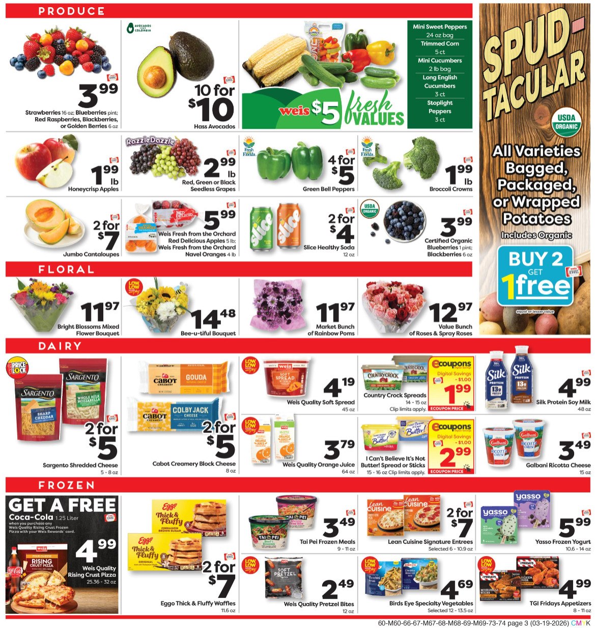 Weis Markets Weekly Ad Mar 19 – Mar 25, 2026 (Easter Promotion Included)