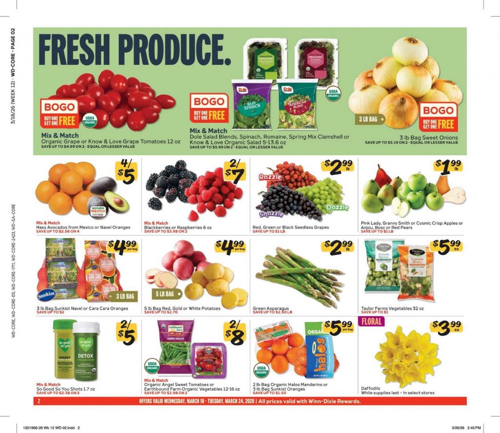 Winn-Dixie Weekly Ad Mar 18 – Mar 24, 2026