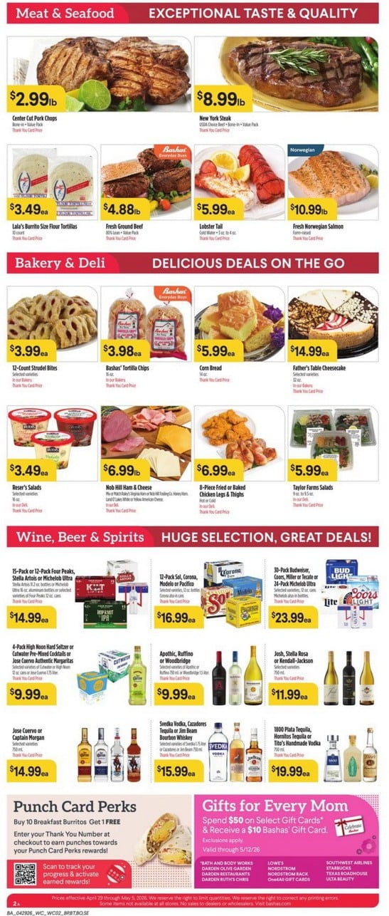 Bashas Weekly Ad Apr 29 – May 05, 2026 (Mother's Day Promotion Included)