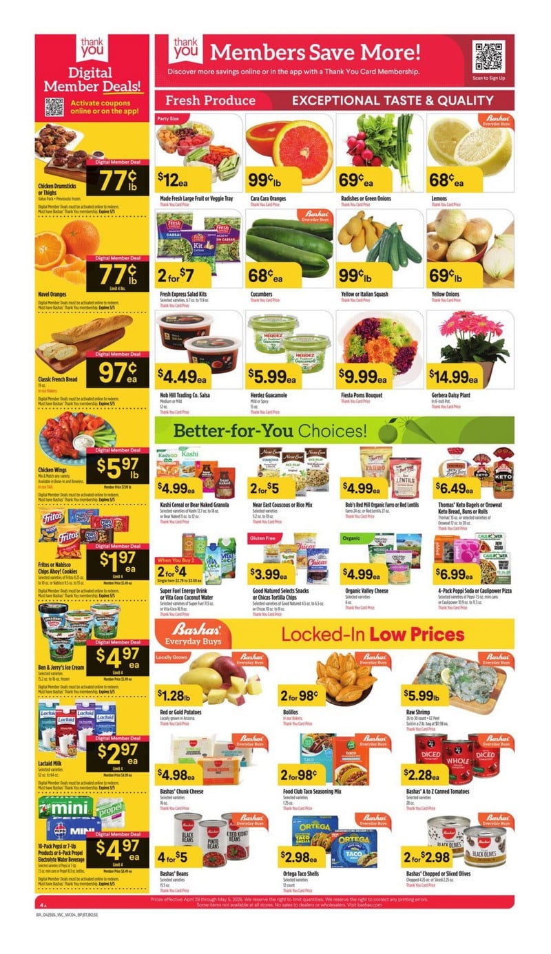 Bashas Weekly Ad Apr 29 – May 05, 2026 (Mother's Day Promotion Included)