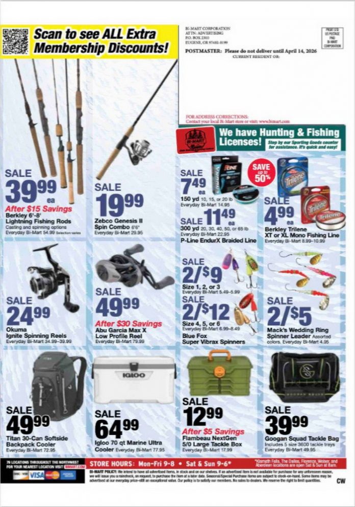 Bi-Mart Membership Savings Book Apr 14 – Apr 27, 2026